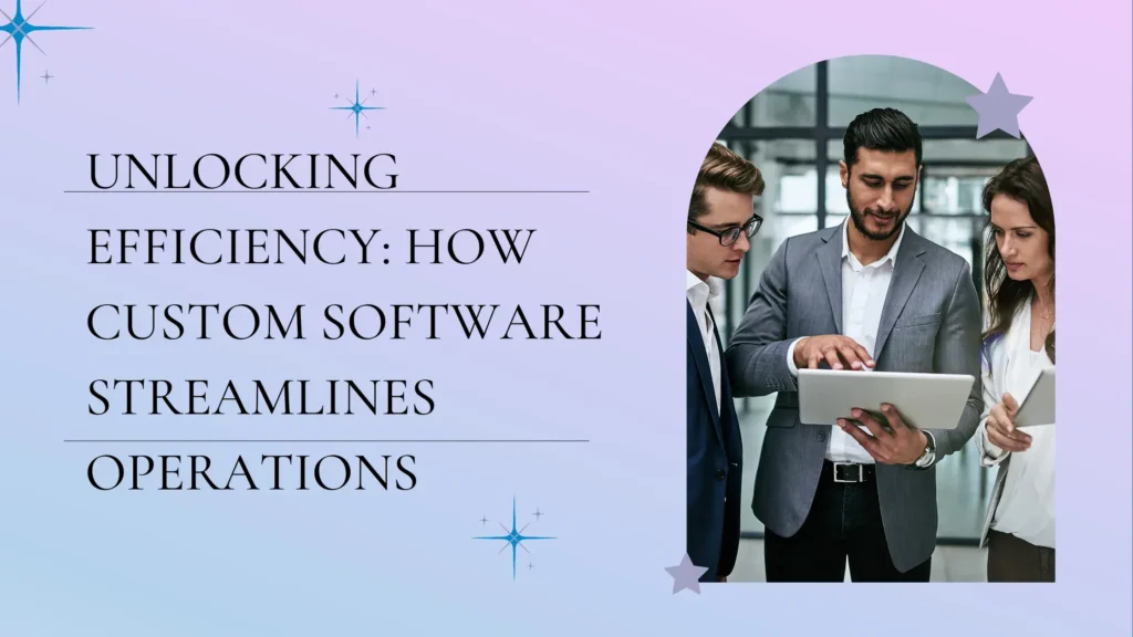 Unlocking Efficiency: How Custom Software Streamlines Operations Unlocking Efficiency: How Custom Software Streamlines Operations